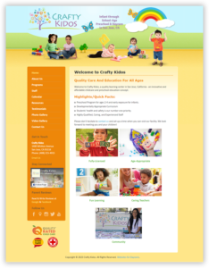Child Care Website Design Spotlight: Featuring Discovery Time theme ...